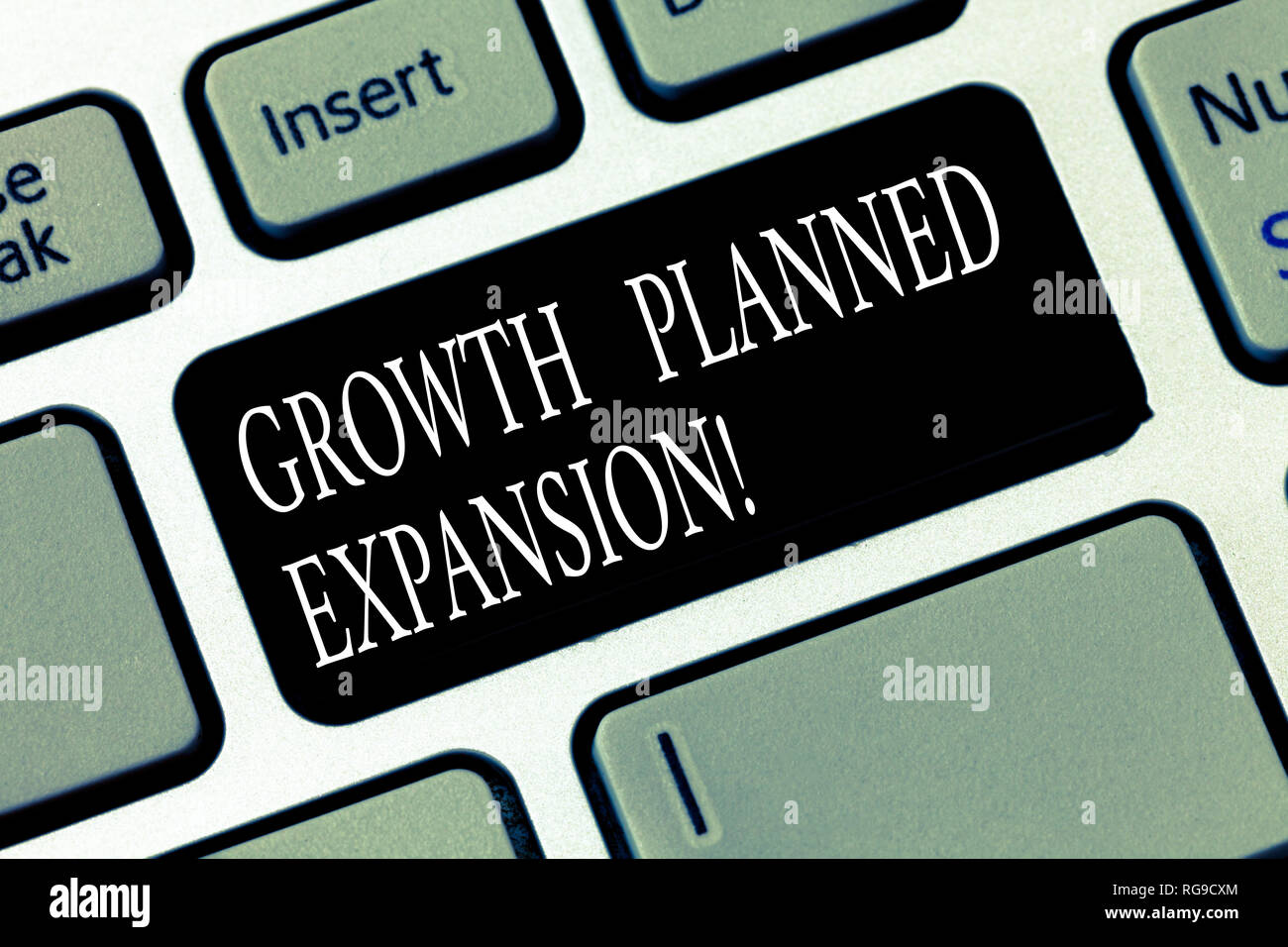 Text sign showing Growth Planned Expansion. Conceptual photo exposing ...