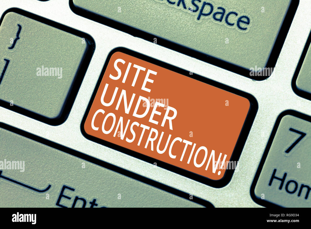Handwriting text Site Under Construction. Concept meaning Implies ...