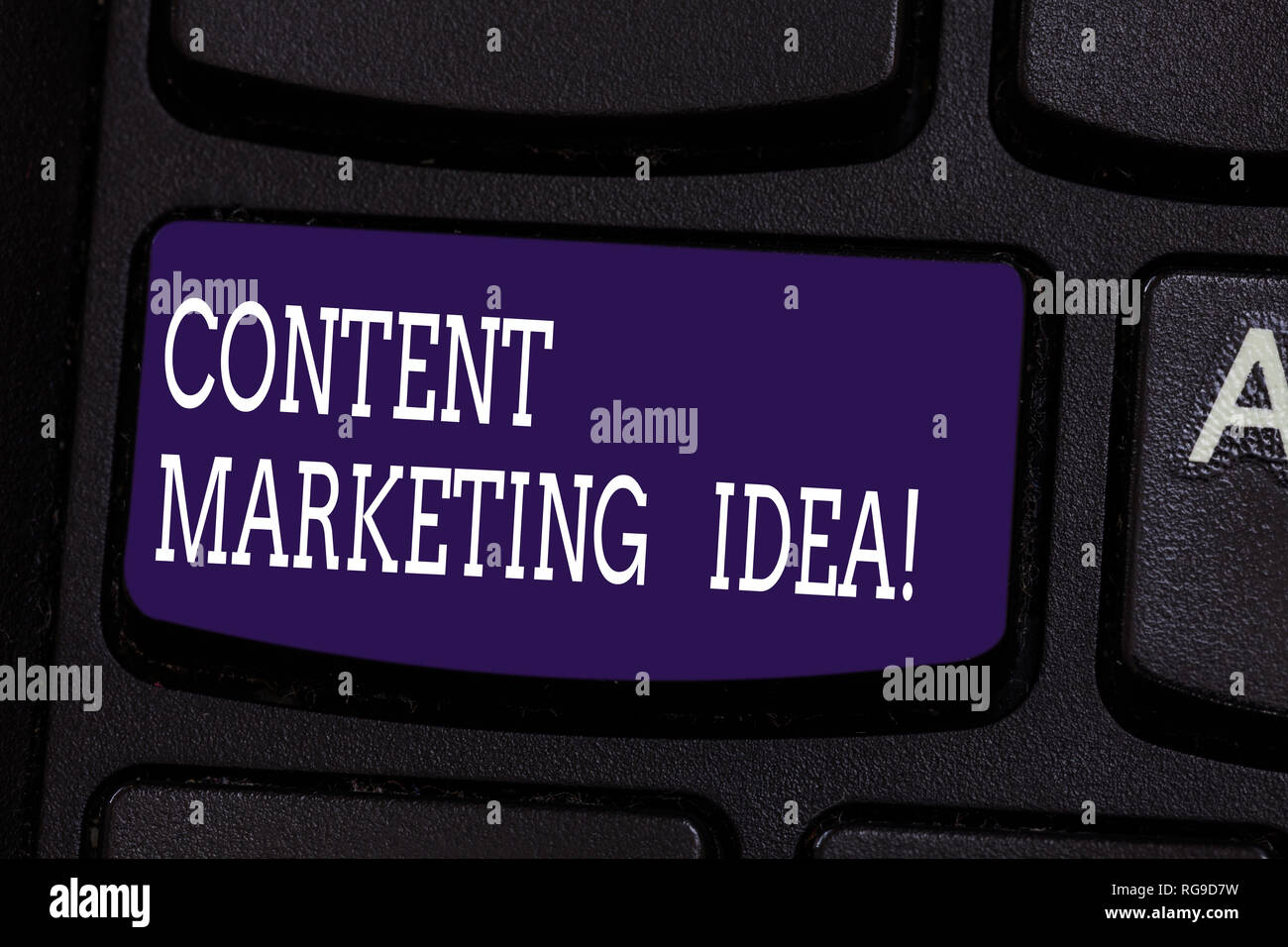 Text sign showing Content Marketing Idea. Conceptual photo focused on ...