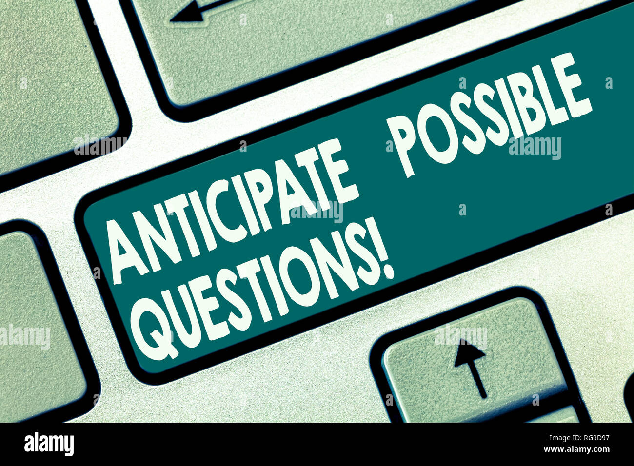Word writing text Anticipate Possible Questions. Business concept for ...
