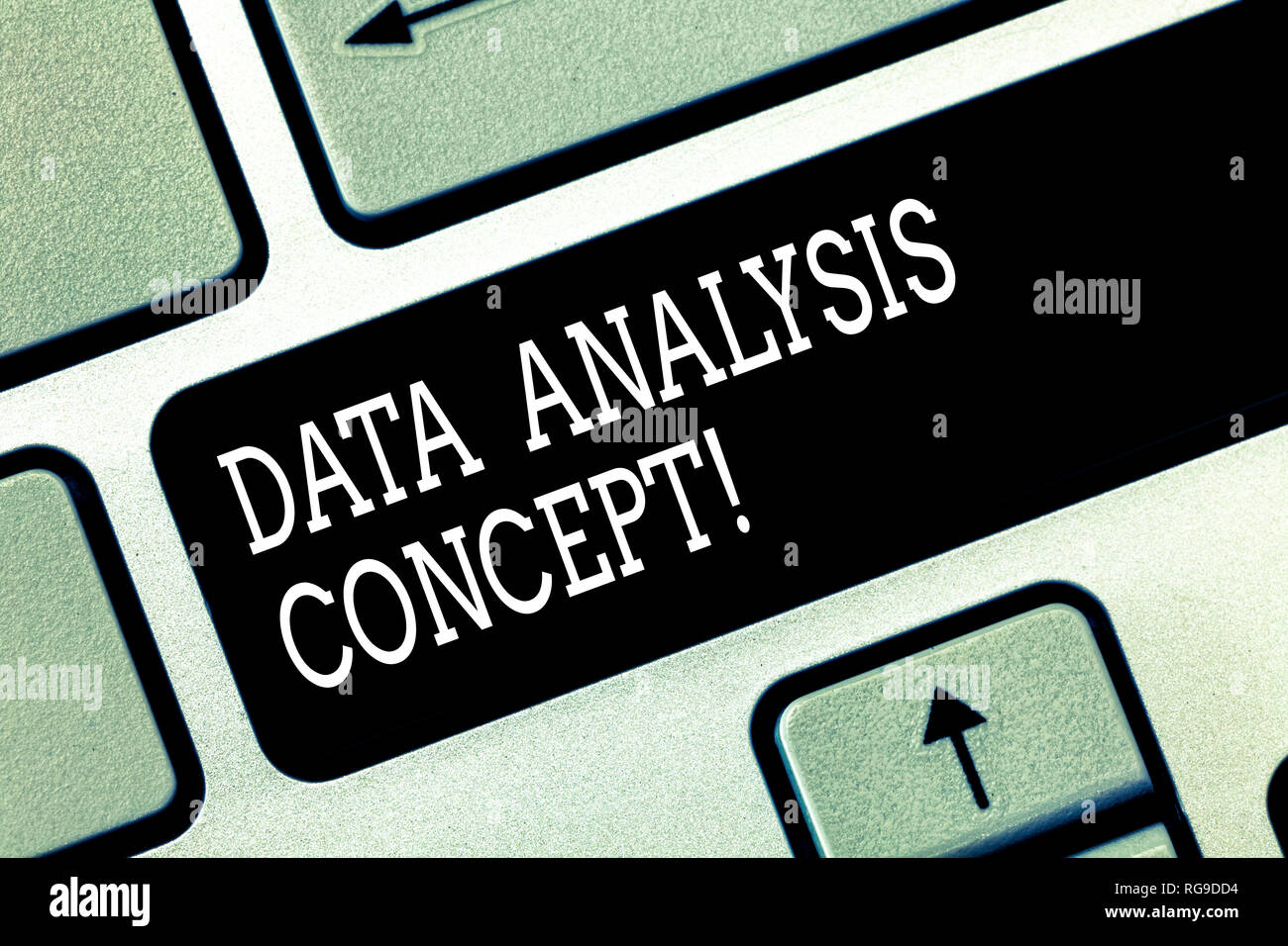 Writing note showing Data Analysis Concept. Business photo showcasing evaluating data using ...