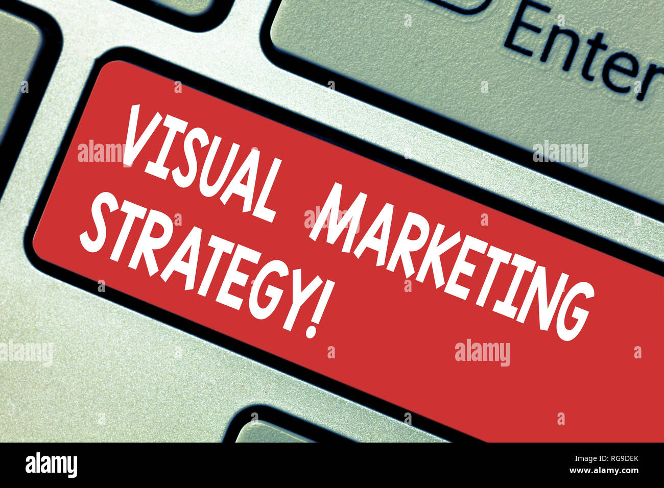 Text sign showing Visual Marketing Strategy. Conceptual photo ...