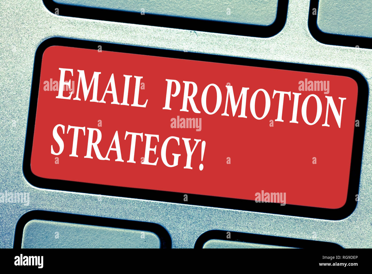 Conceptual hand writing showing Email Promotion Strategy. Business ...