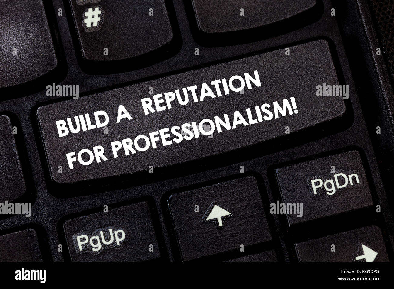 Word writing text Build A Reputation For Professionalism. Business ...