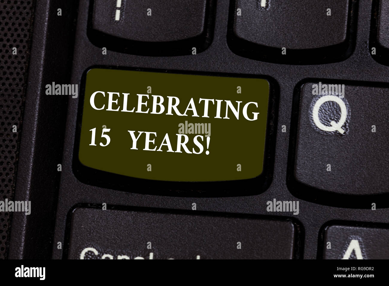 Handwriting text Celebrating 15 Years. Concept meaning Commemorating a ...