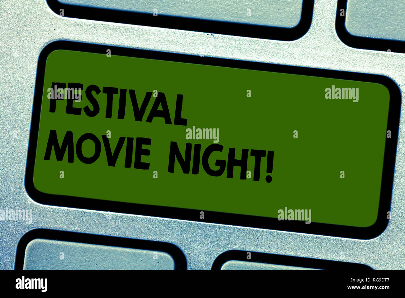 Text sign showing Festival Movie Night. Conceptual photo analysisy ...