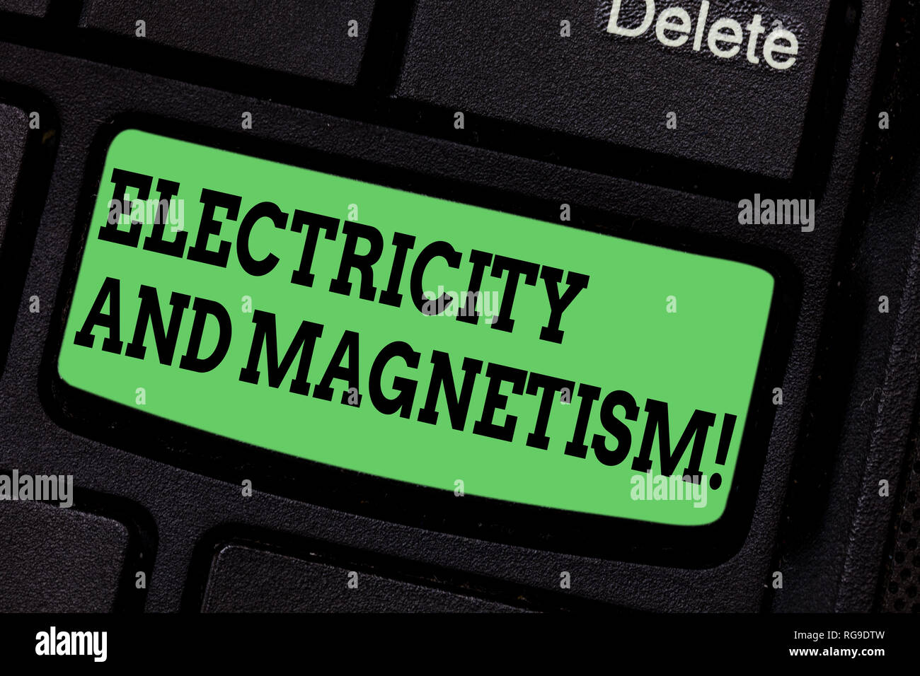 Handwriting text writing Electricity And Magnetism. Concept meaning ...