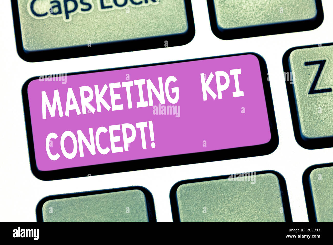 Text sign showing Marketing Kpi Concept. Conceptual photo measure ...