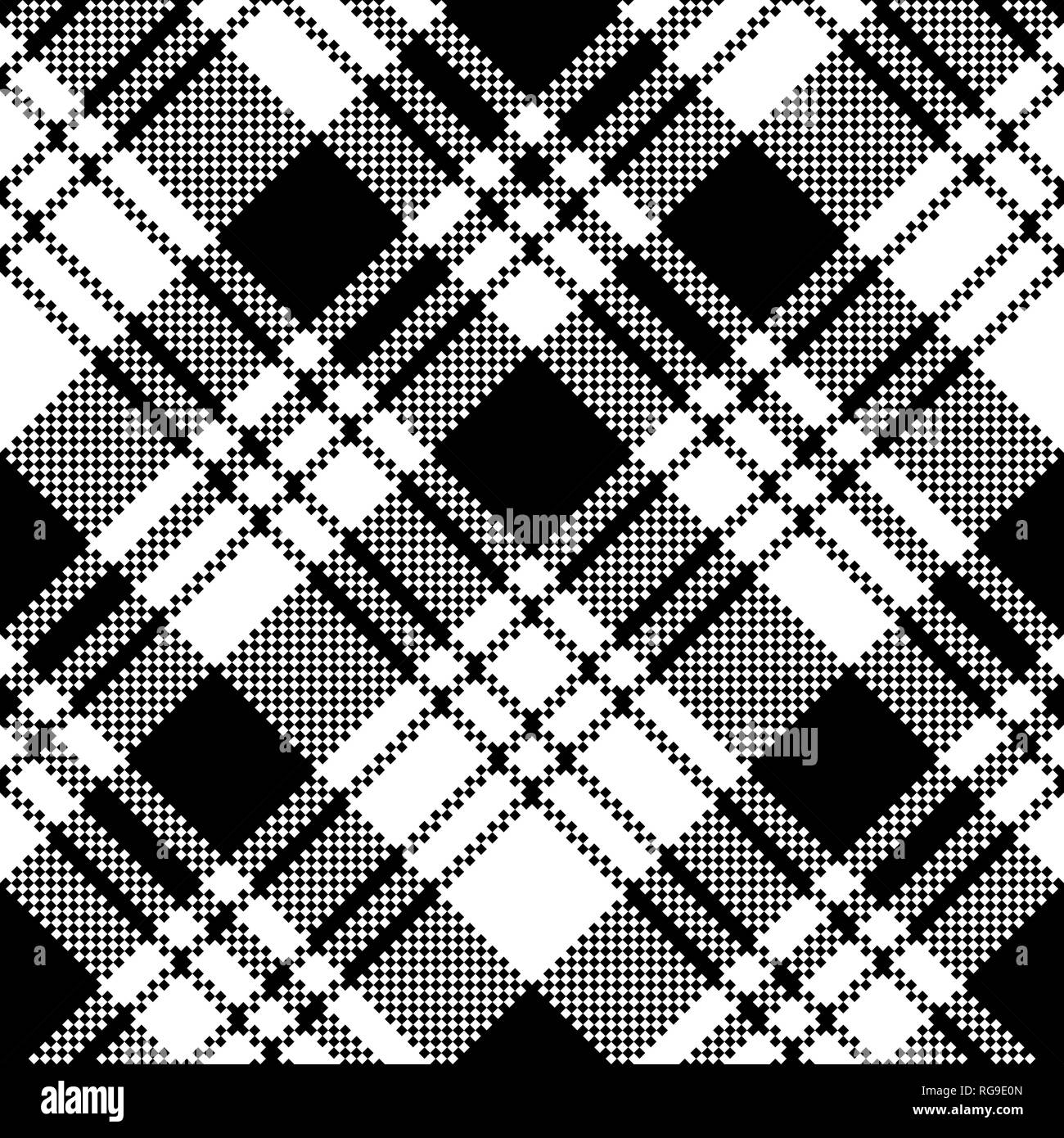 Black and white plaid Stock Vector Images - Alamy