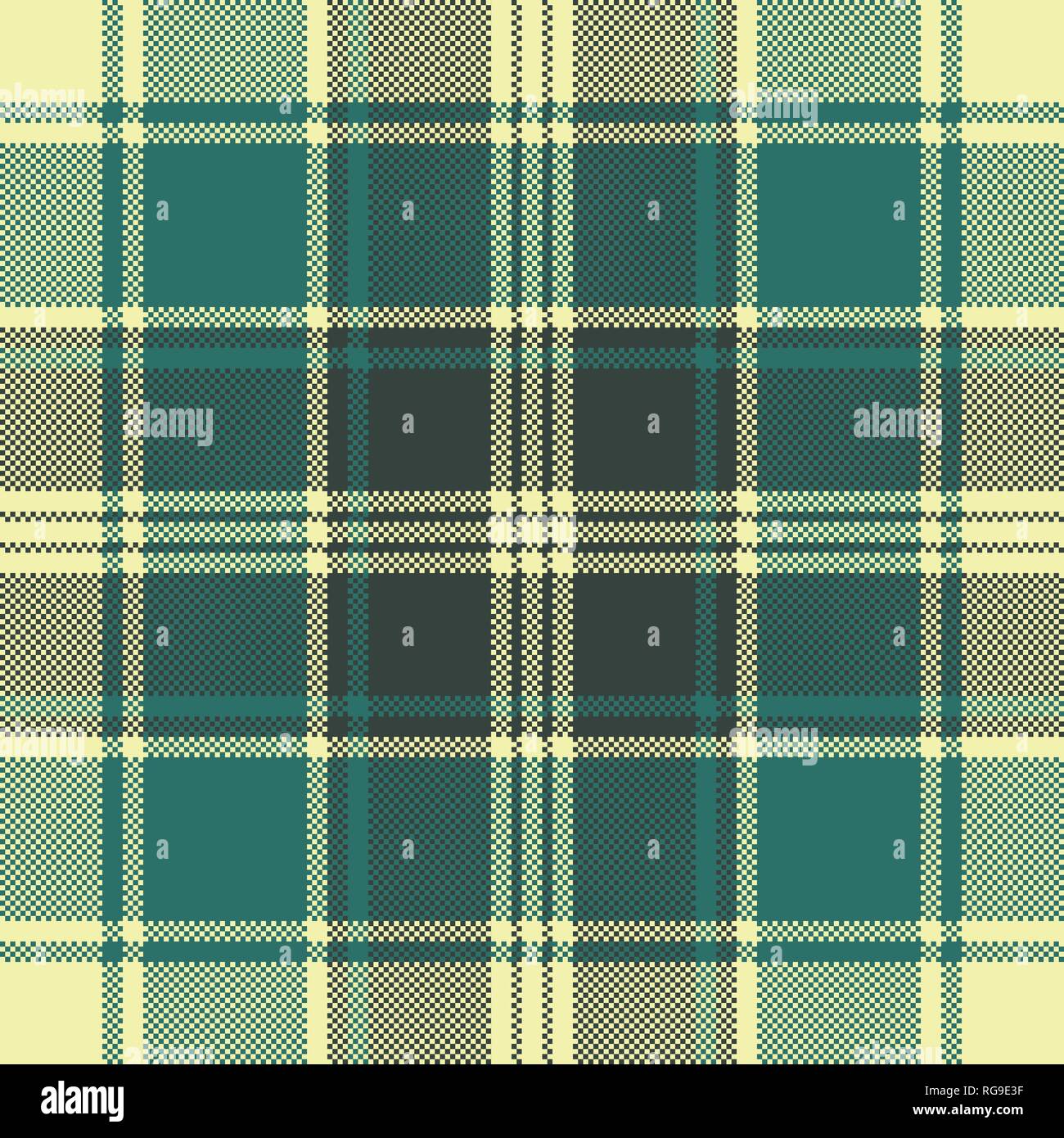 Tartan plaid pixel seamless pattern. Vector illustration Stock Vector ...