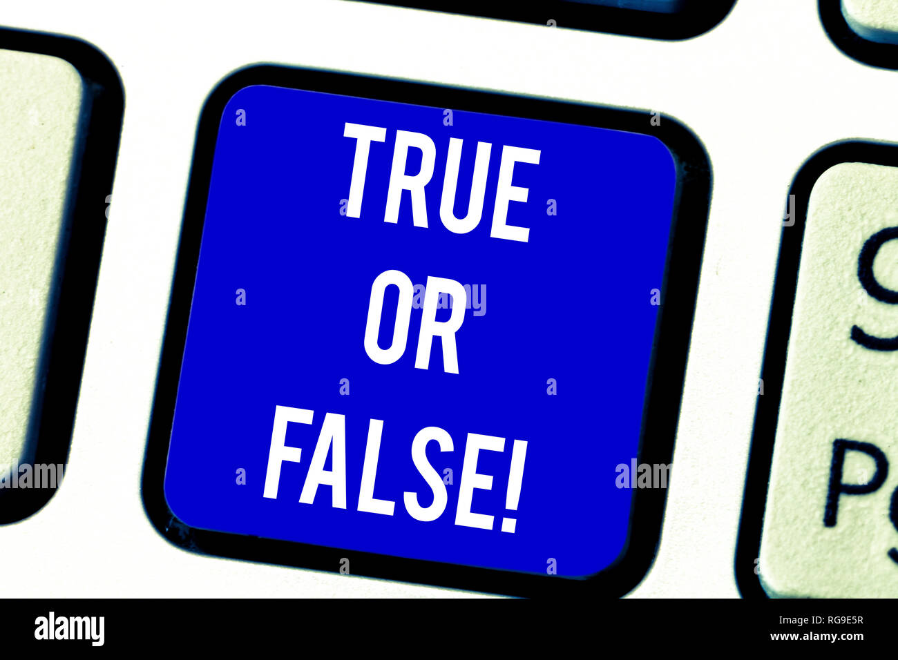 Text sign showing True Or Falsequestion. Conceptual photo series of ...