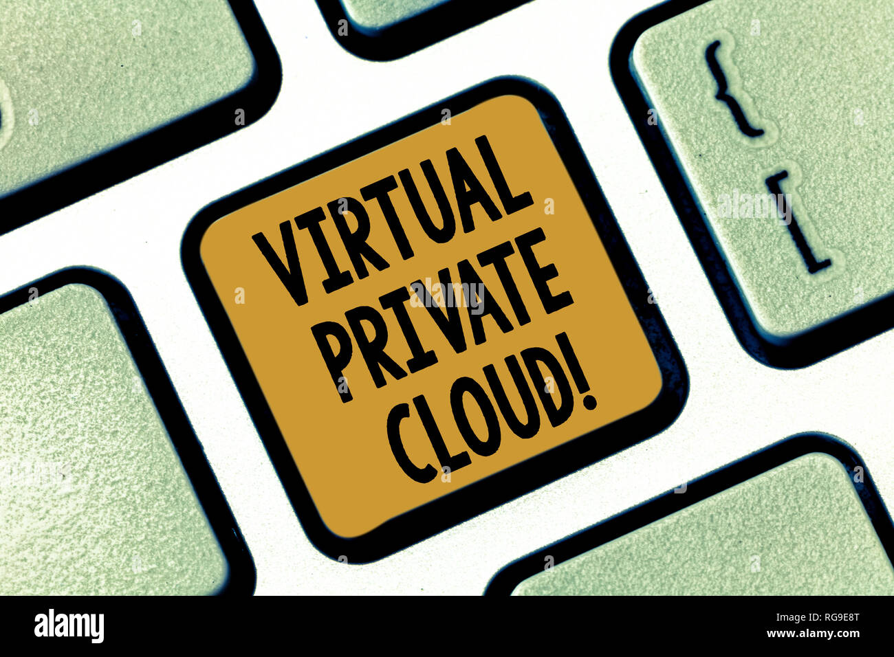 Text sign showing Virtual Private Cloud. Conceptual photo configurable pool of shared computing ...