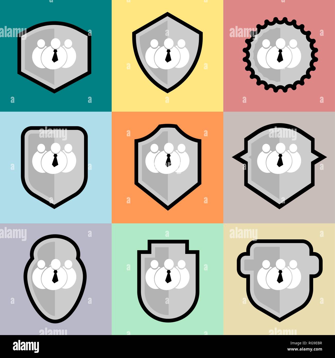 Team badges Stock Vector Images - Alamy
