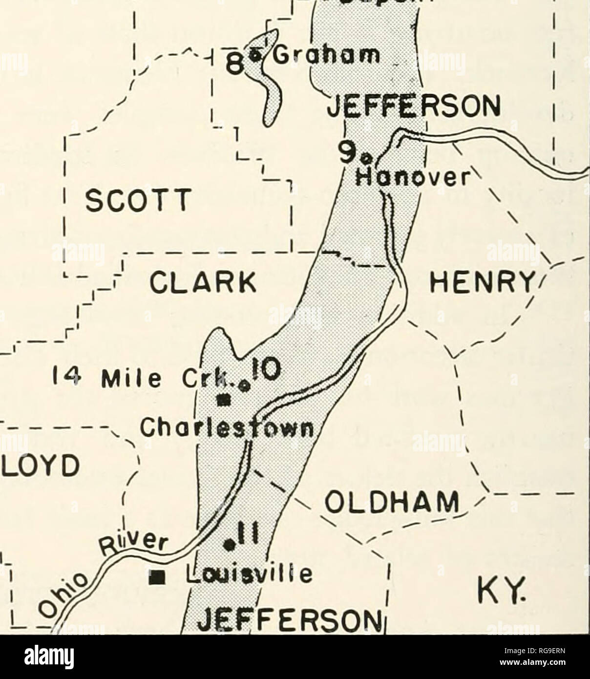 Map of waldron hi-res stock photography and images - Alamy