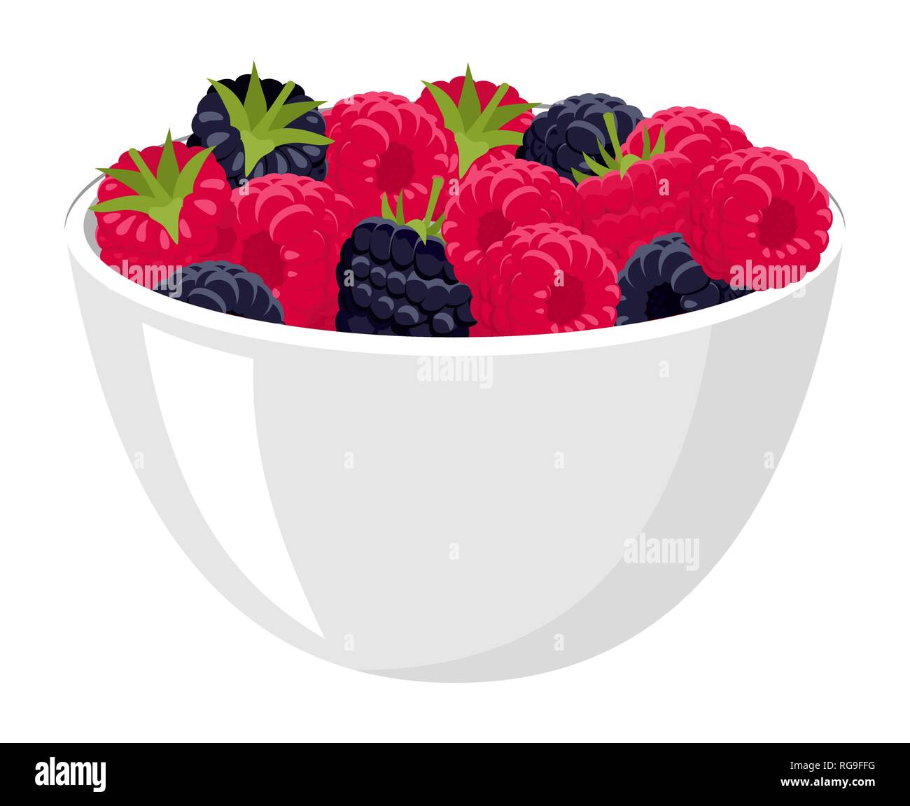 Full big bowl Stock Vector Images - Alamy