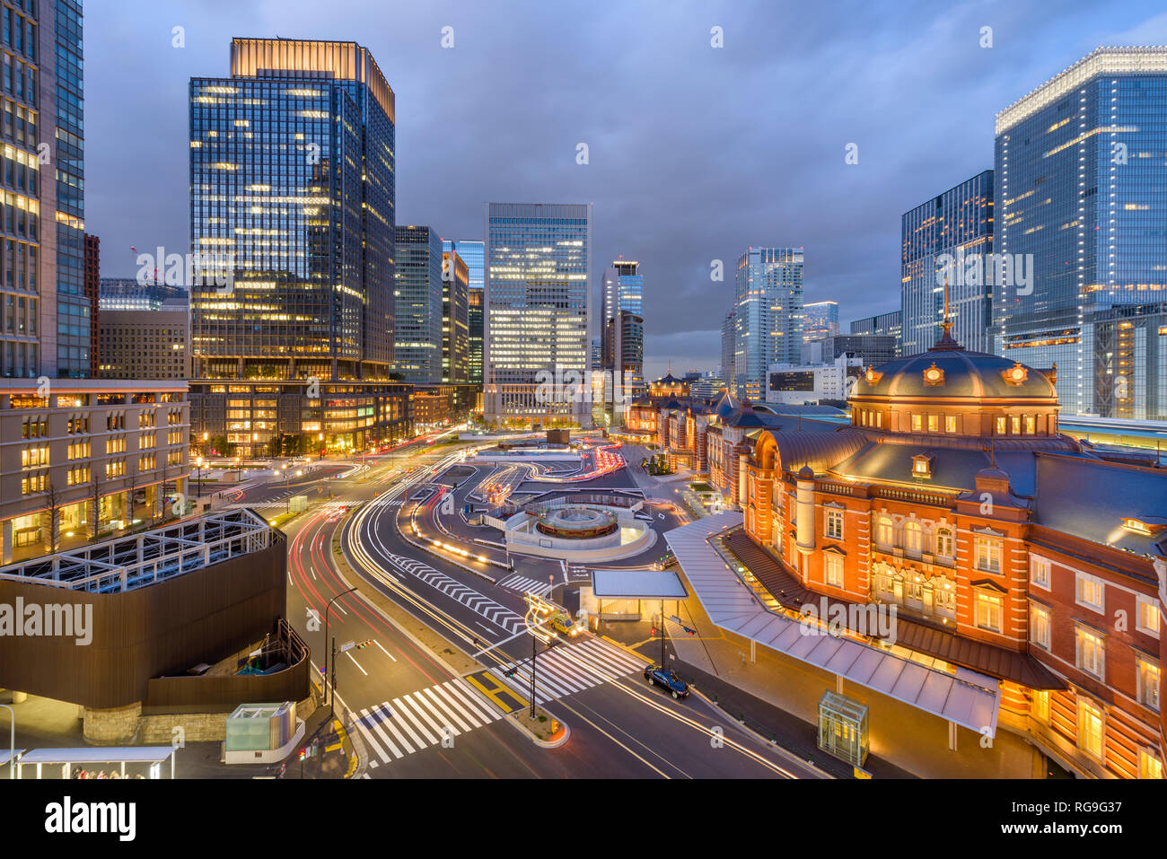 Tokyo station aerial hi-res stock photography and images - Alamy