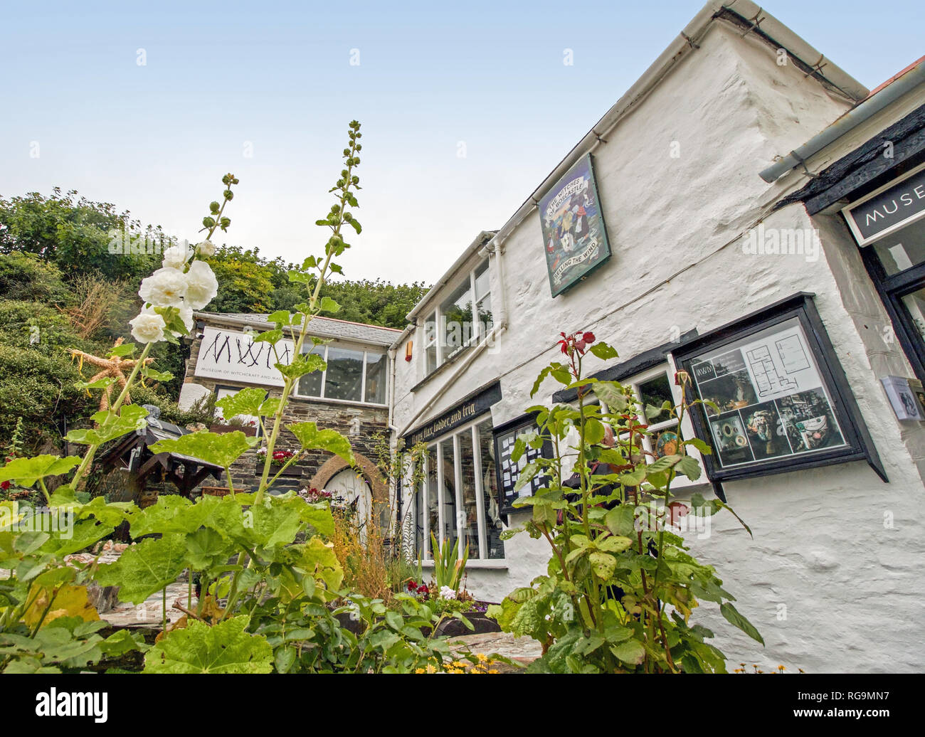 The famous Witches Museum at Boscastle on the Atlantic Coast in ...