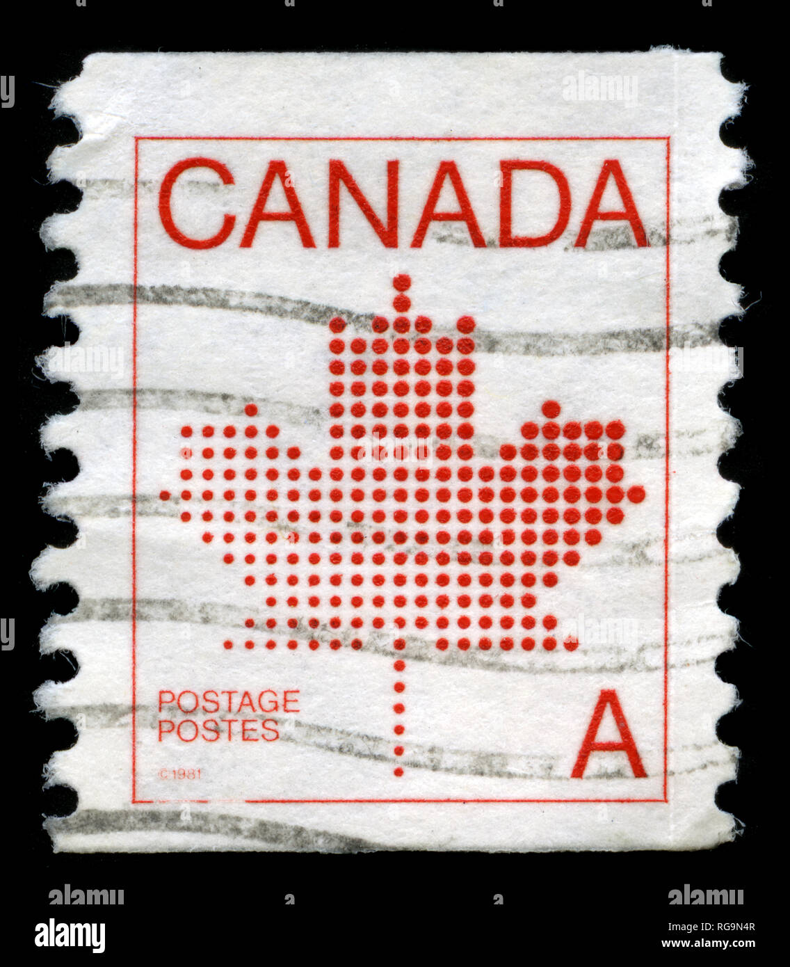 Postage stamp from Canada in the Definitives 1981-84 (Maple Leaf Emblem ...