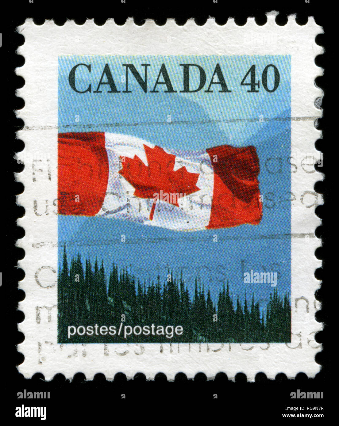 Postage stamp from Canada in the Definitives 1989-2005: Canadian Flag ...