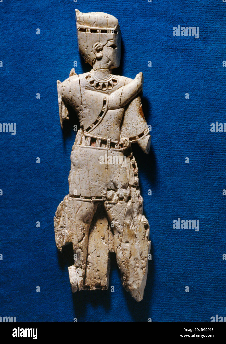 Standing male figure: Nimrud Ivory from Room SW37 Fort Shalmaneser ...