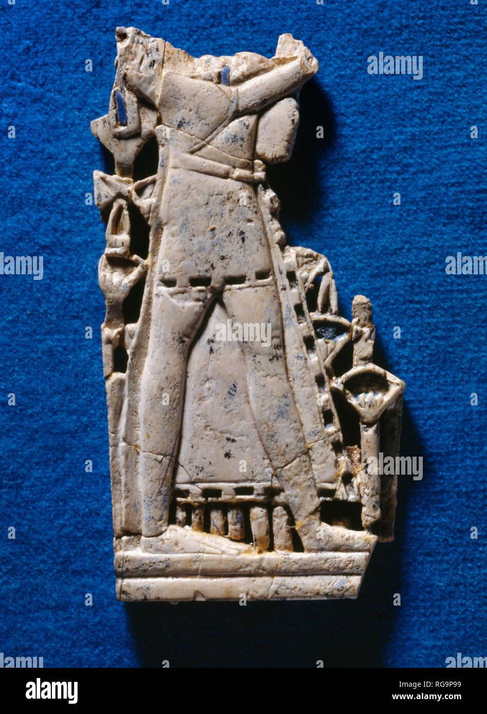 Standing male figure: Nimrud Ivory from Room SW37 Fort Shalmaneser ...