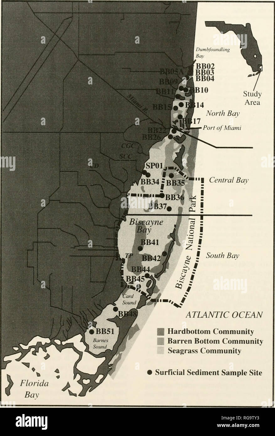 Map of south bay florida hi-res stock photography and images - Alamy