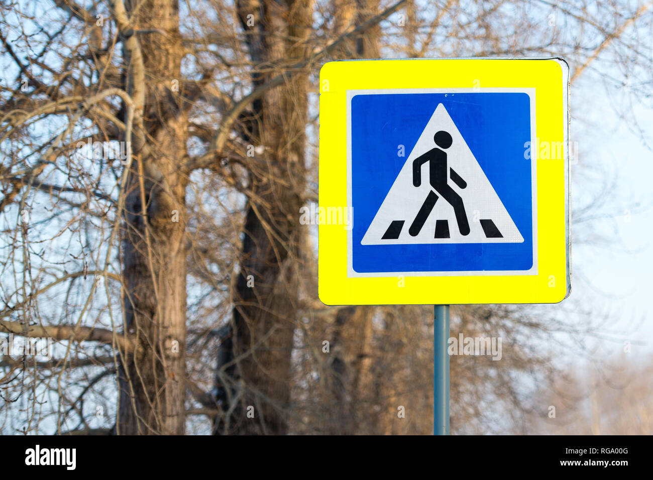 Road signs, road sign zebra Stock Photo - Alamy
