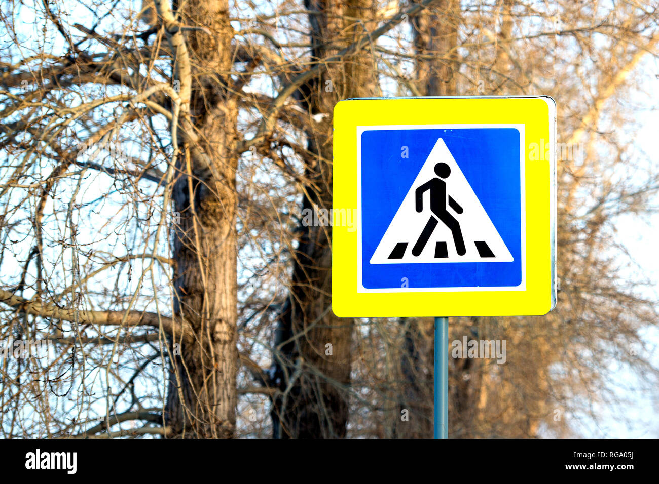 Road signs, road sign zebra Stock Photo - Alamy
