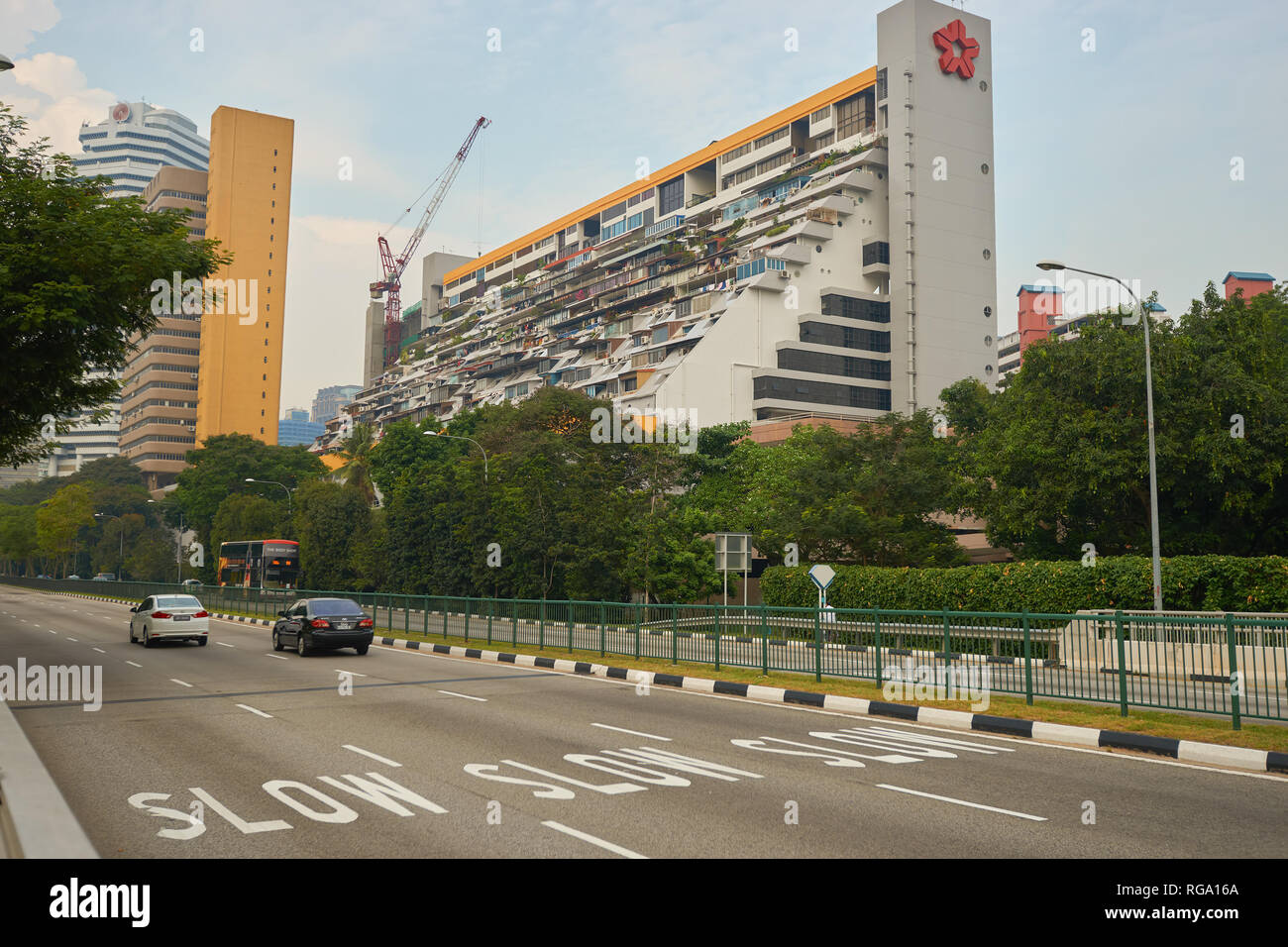 SINGAPORE - CIRCA NOVEMBER, 2015: Singapore urban landscape at daytime ...