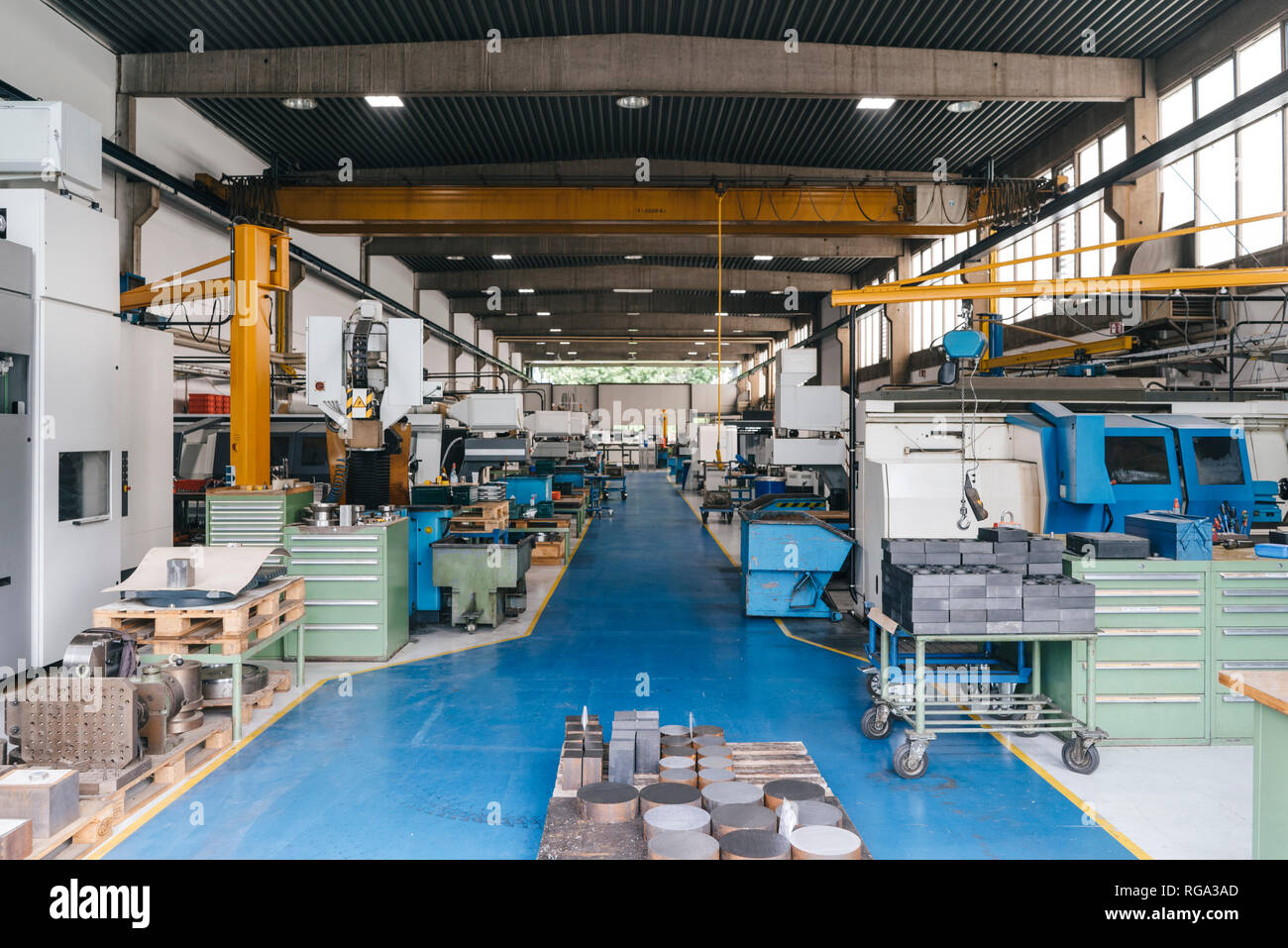 Interior of a factory workshop Stock Photo - Alamy