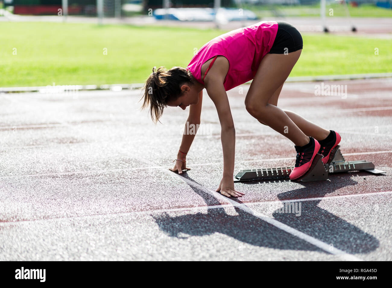 Teenage runner hi-res stock photography and images - Alamy