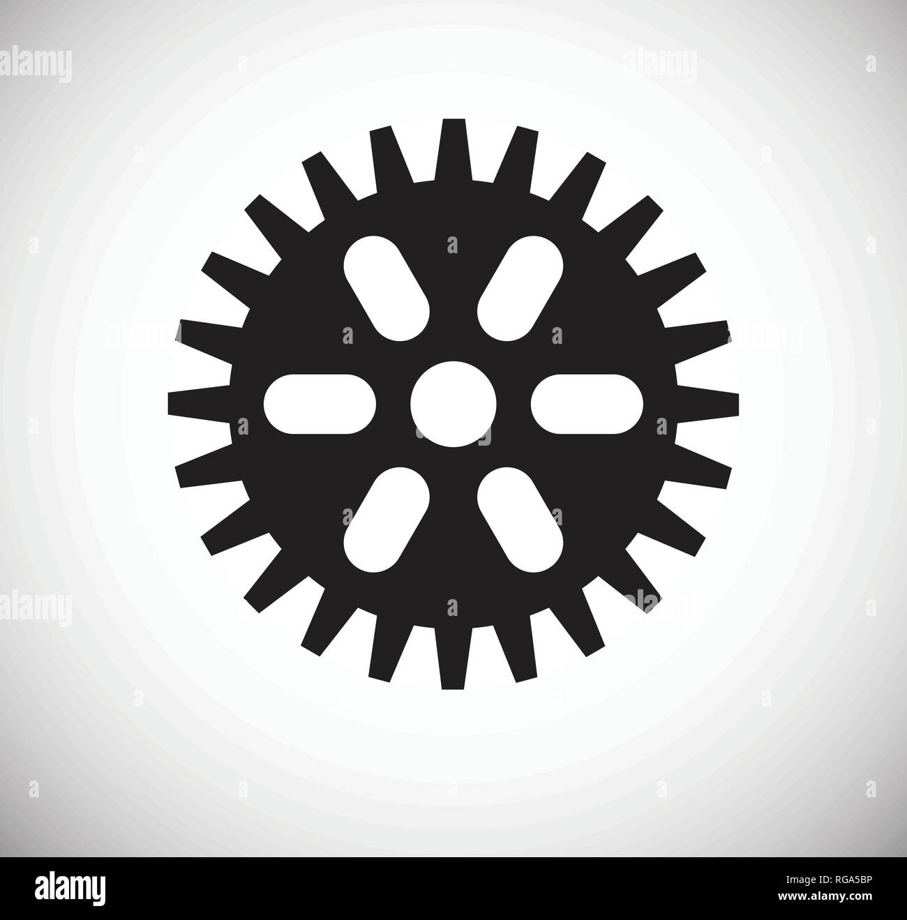 Gear icon on white background for graphic and web design, Modern simple ...