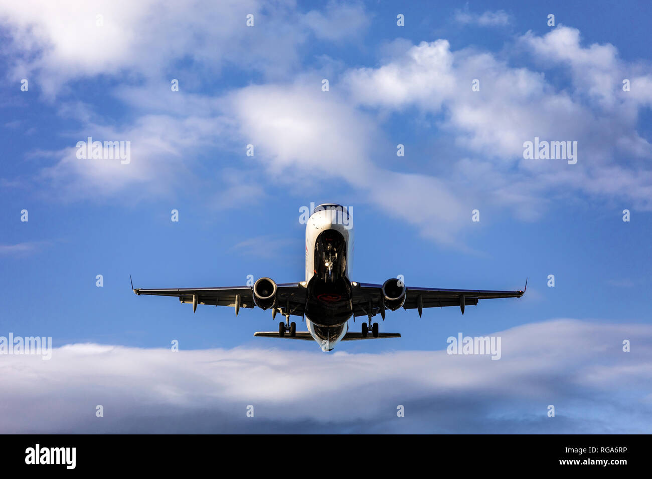 Approach to pierre elliott trudeau international airport hi-res stock ...