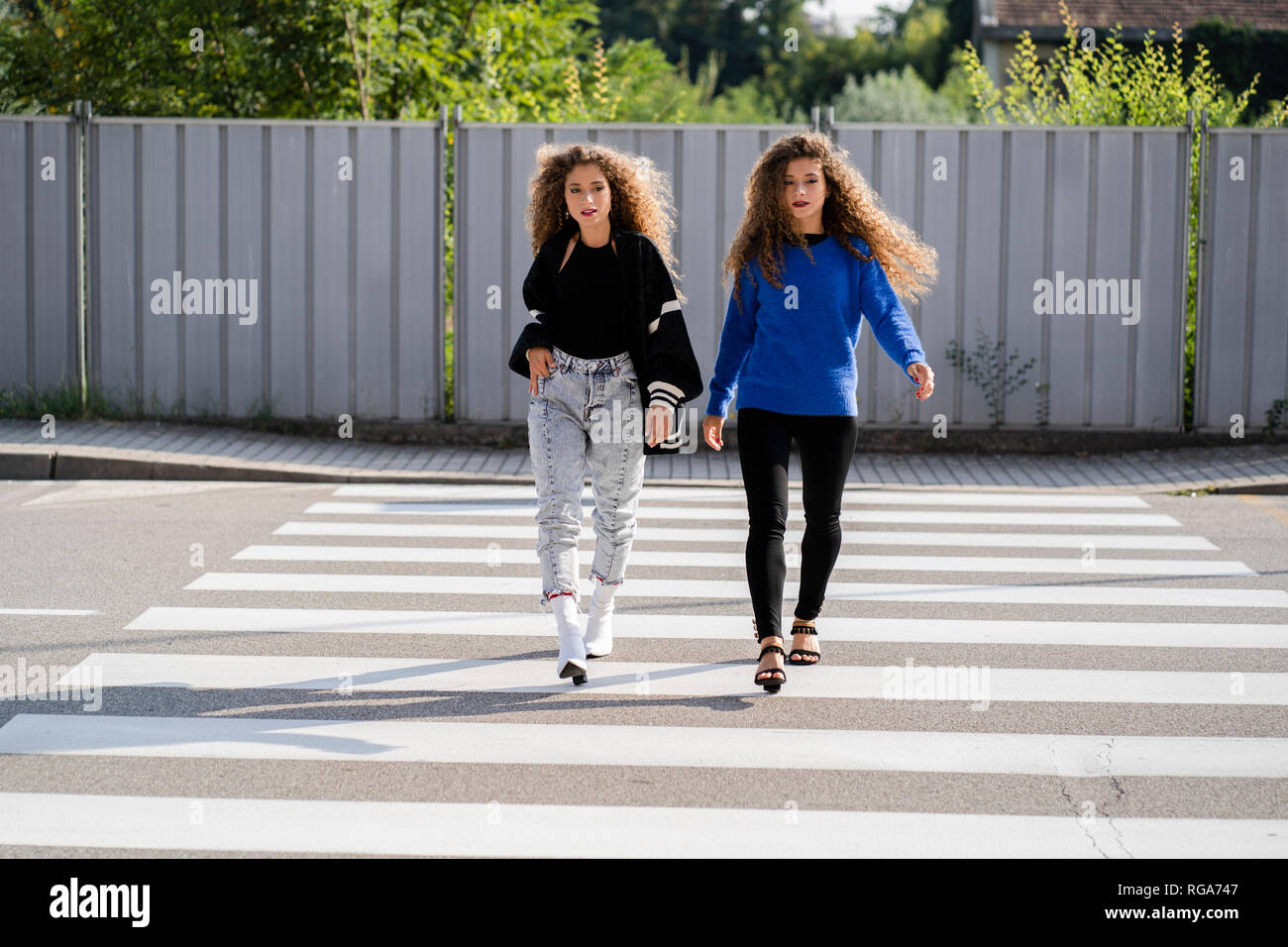Walking on zebra cross hi-res stock photography and images - Alamy