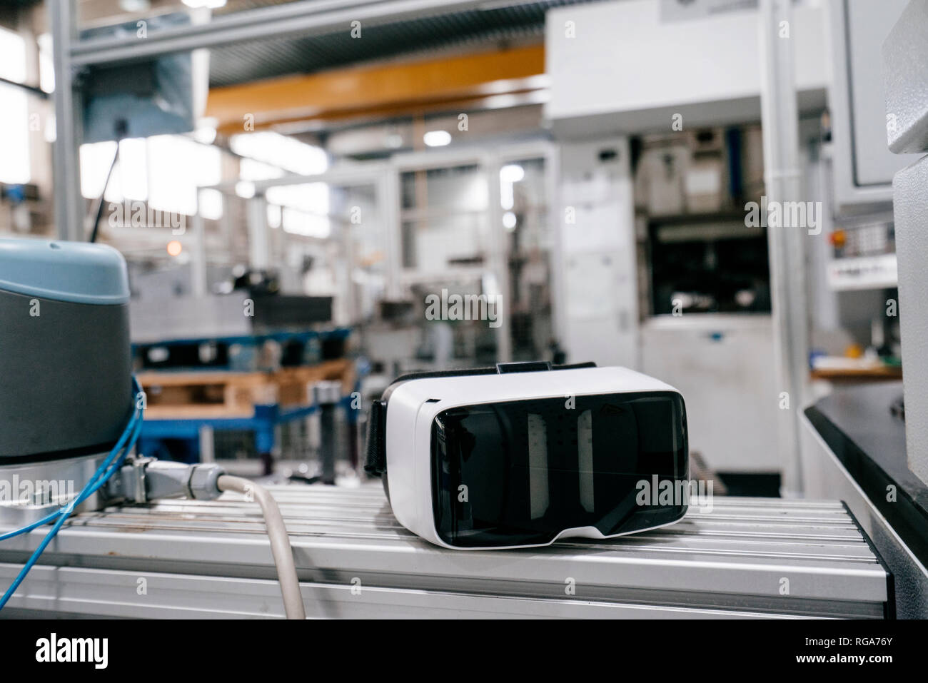 VR glasses in factory workshop Stock Photo - Alamy