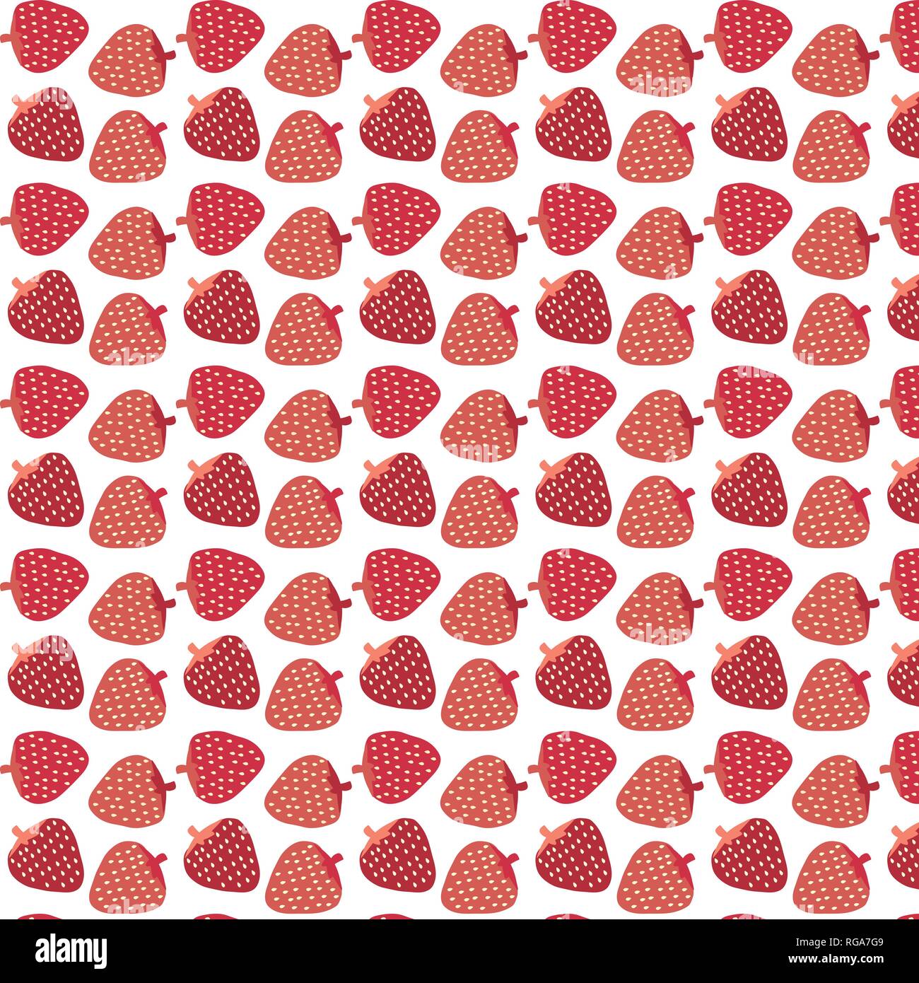Strawberry simple vector pattern background Stock Vector Image & Art ...