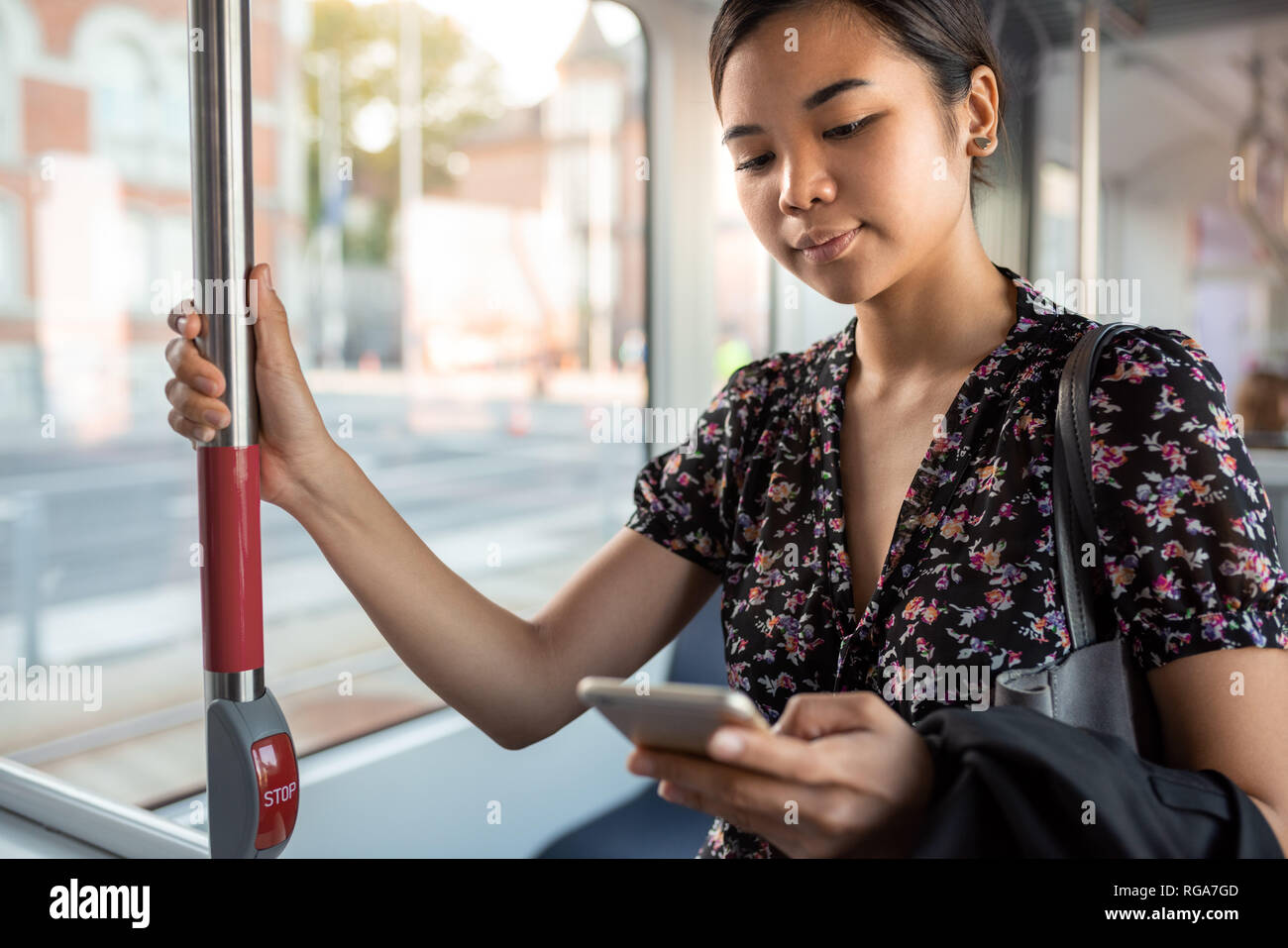 Inside city bus hi-res stock photography and images - Alamy