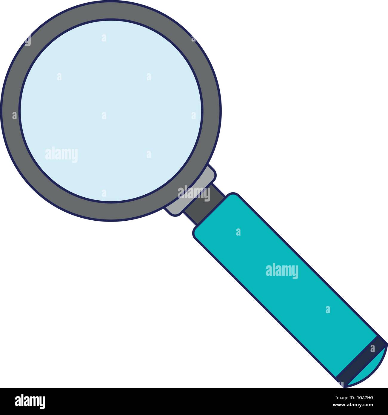 magnifying glass symbol Stock Vector Image & Art - Alamy