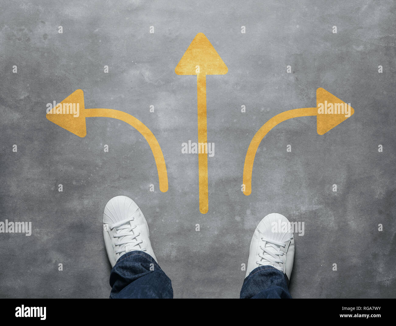 Follow the arrow arrows hi-res stock photography and images - Alamy