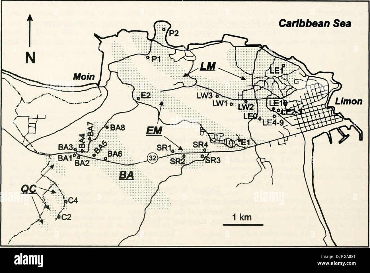 Map of limon hi-res stock photography and images - Alamy
