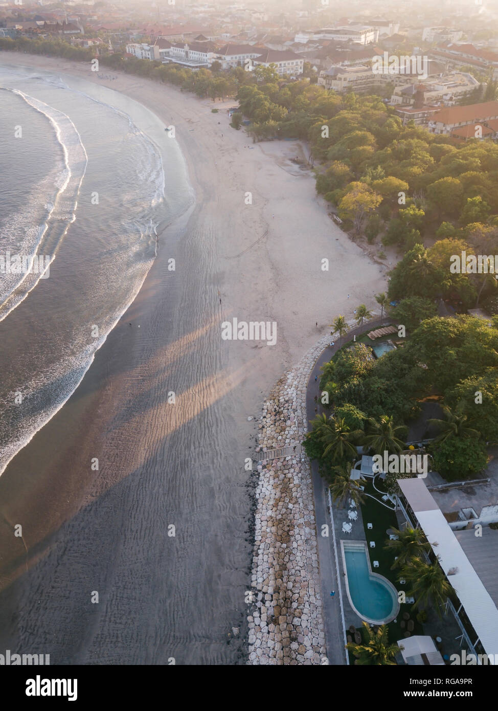 Indonesia, Bali, Aerial view of Kuta beach Stock Photo - Alamy