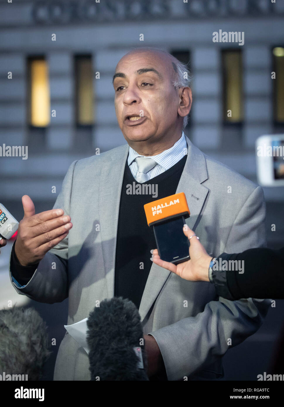 Uncle of victim adnan ashraf jarral hi-res stock photography and images ...