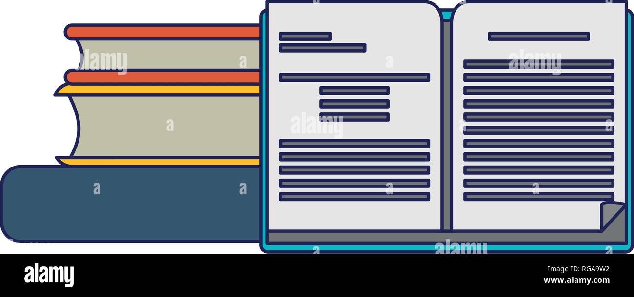 Books piled up Stock Vector Image & Art - Alamy