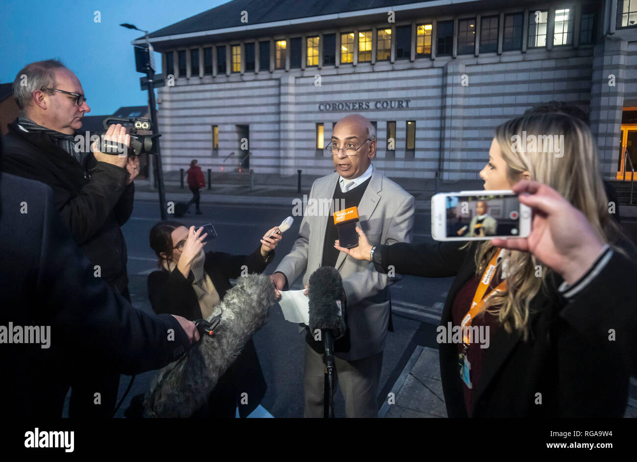 Uncle of victim adnan ashraf jarral hi-res stock photography and images ...