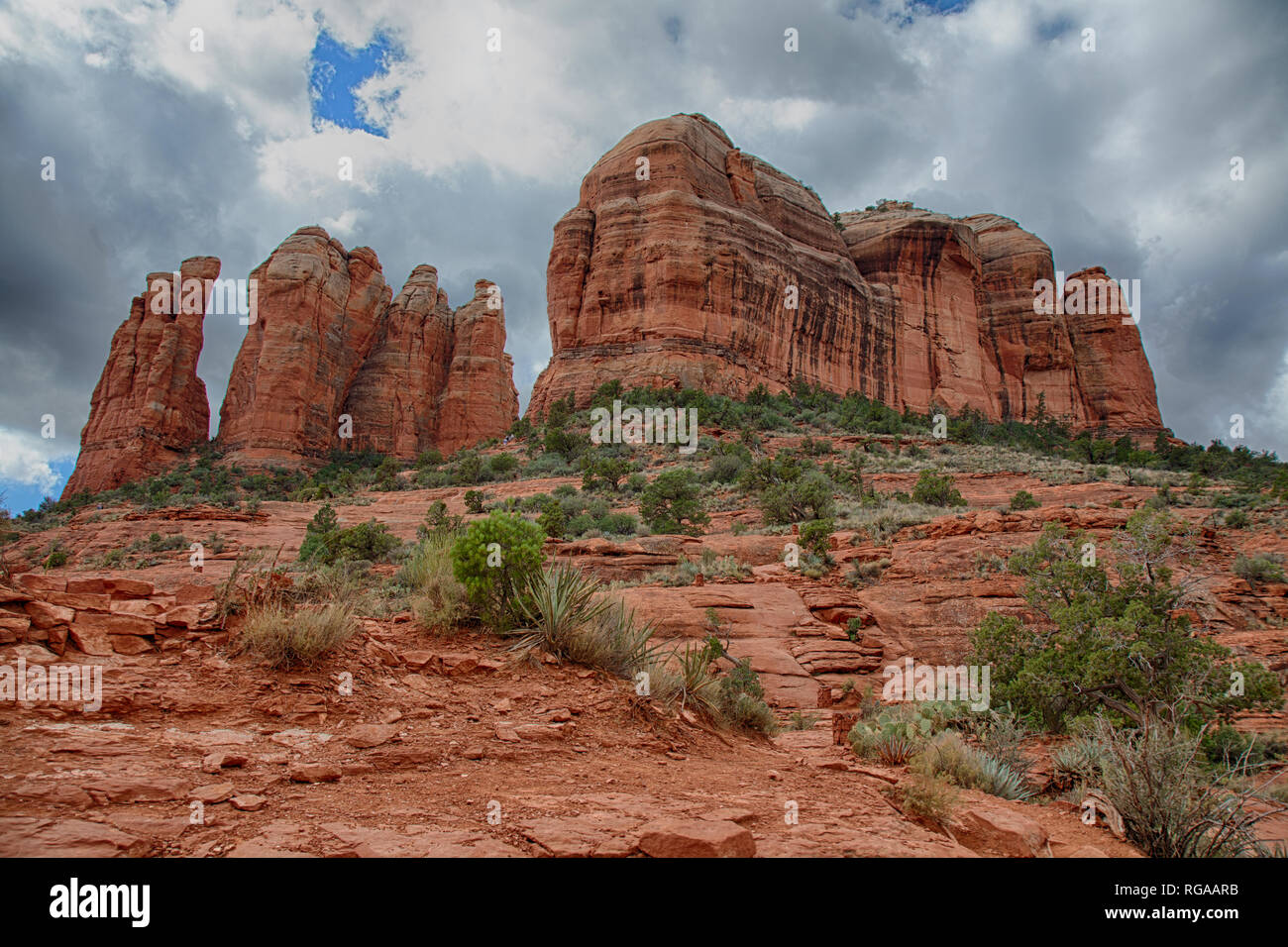 view of Cathedral Rock in Sedona Arizona Stock Photo - Alamy