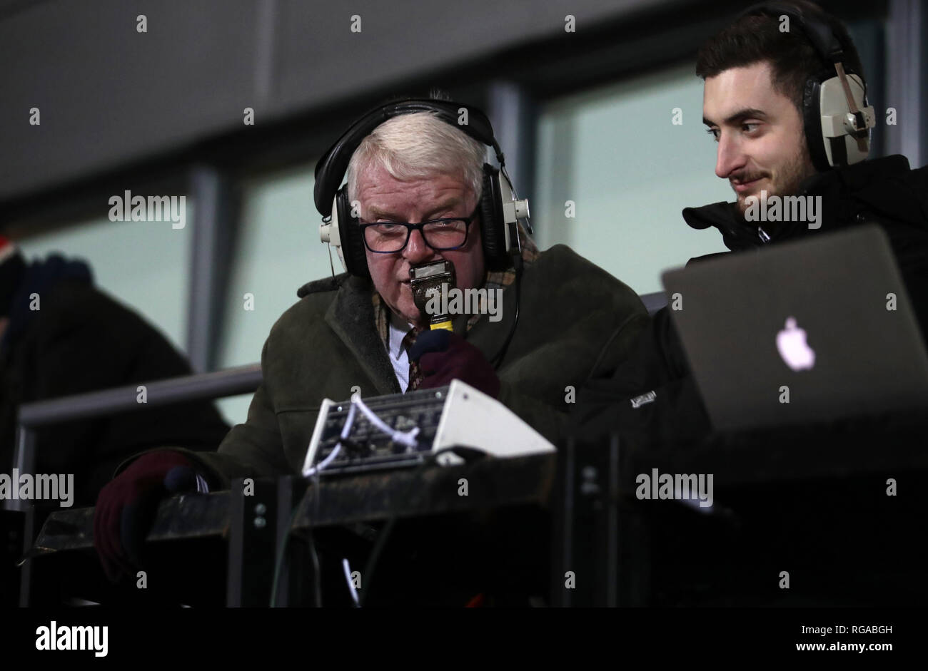 John motson fa cup commentator hi-res stock photography and images - Alamy