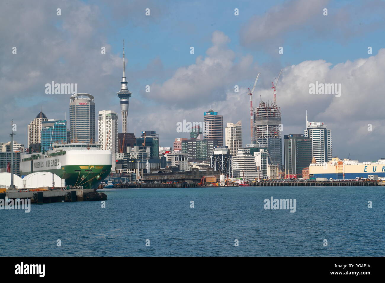 Waterfront queens wharf auckland new hi-res stock photography and ...