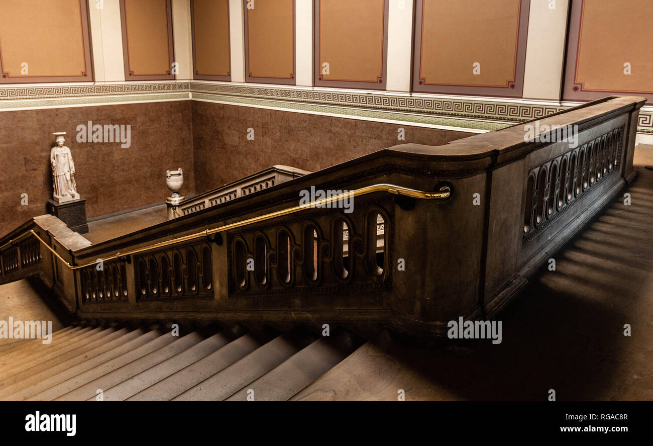 British Museum staircase architecture, London, England, UK Stock Photo ...