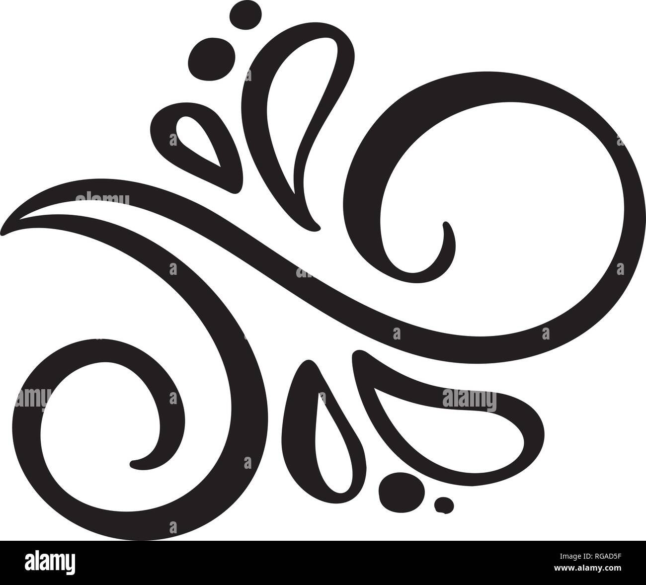 Vector vintage line elegant dividers and separators, swirls and corners ...