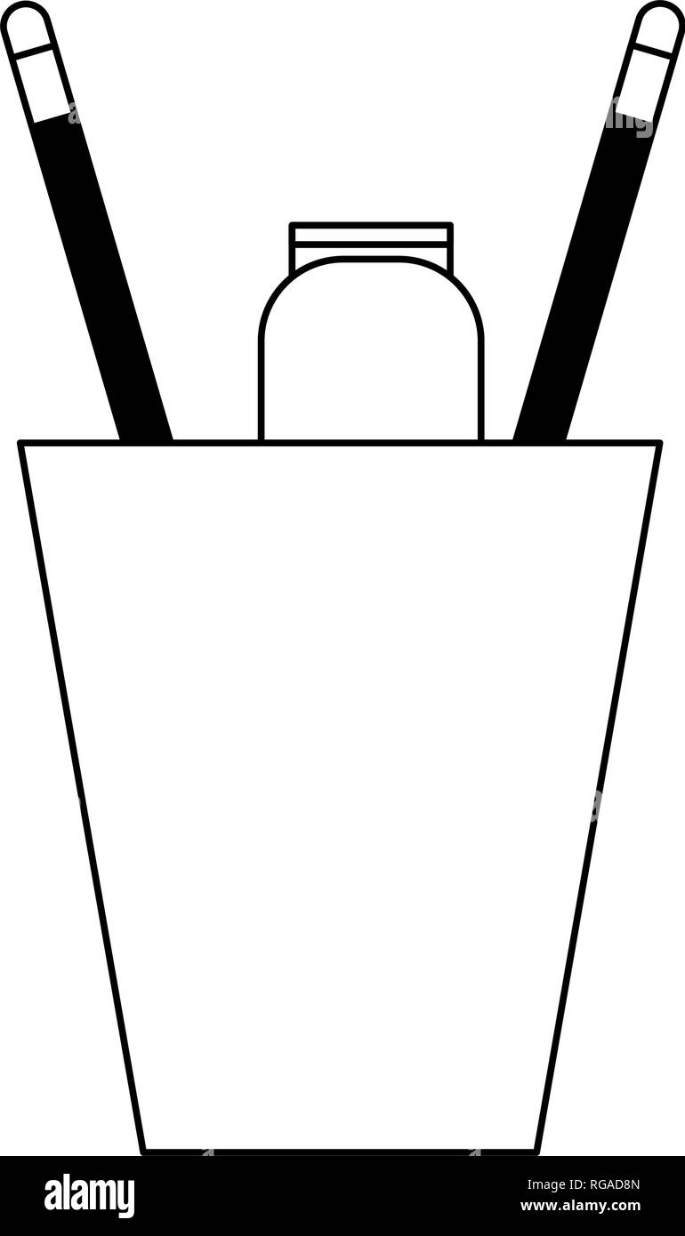 Markers Clip Art Black And White